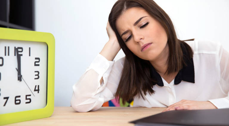 woman who looks burned out or stressed - LoveVictory